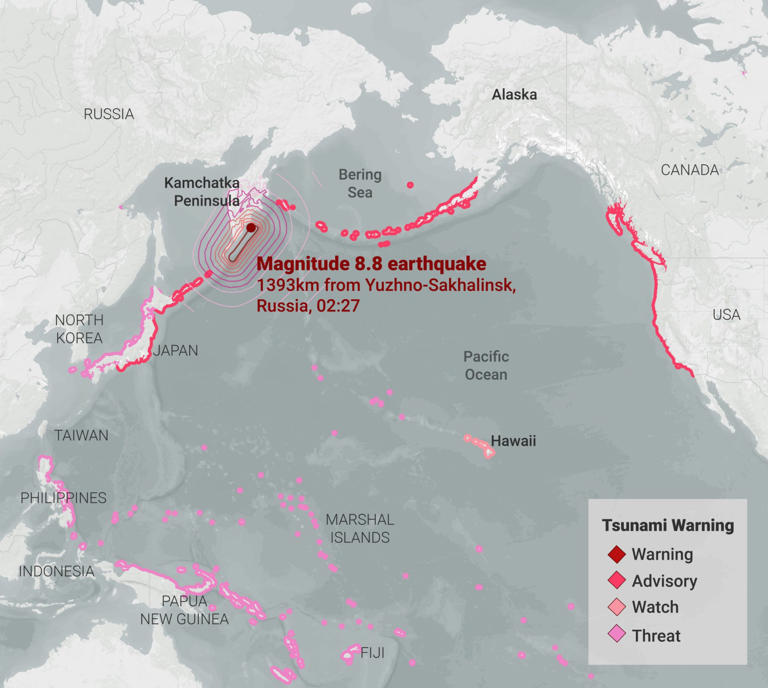 Earthquake and tsunamis causing major flight chaos