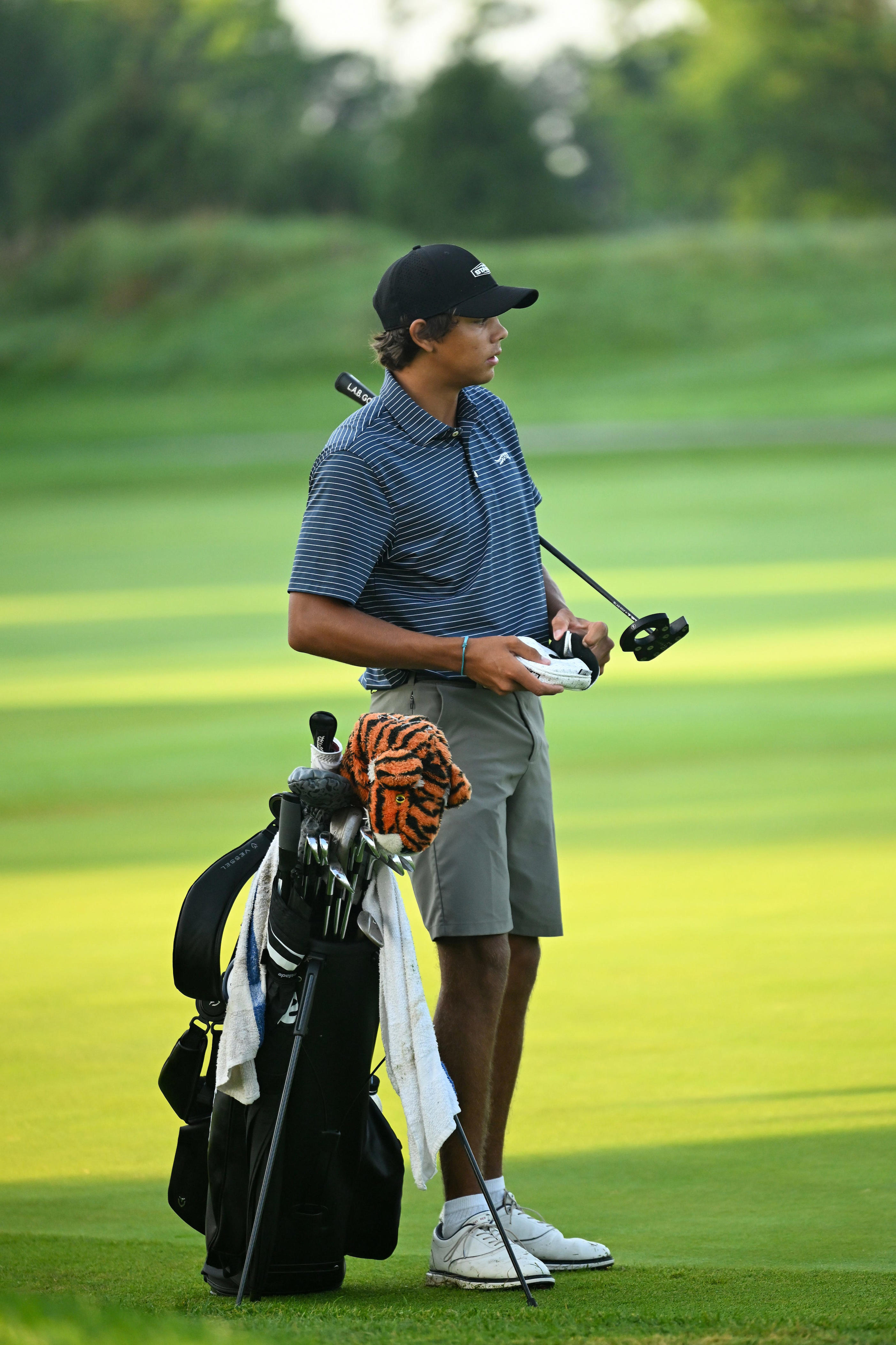 Charlie Woods' putter 'finally woke up' in second round of Junior PGA ...