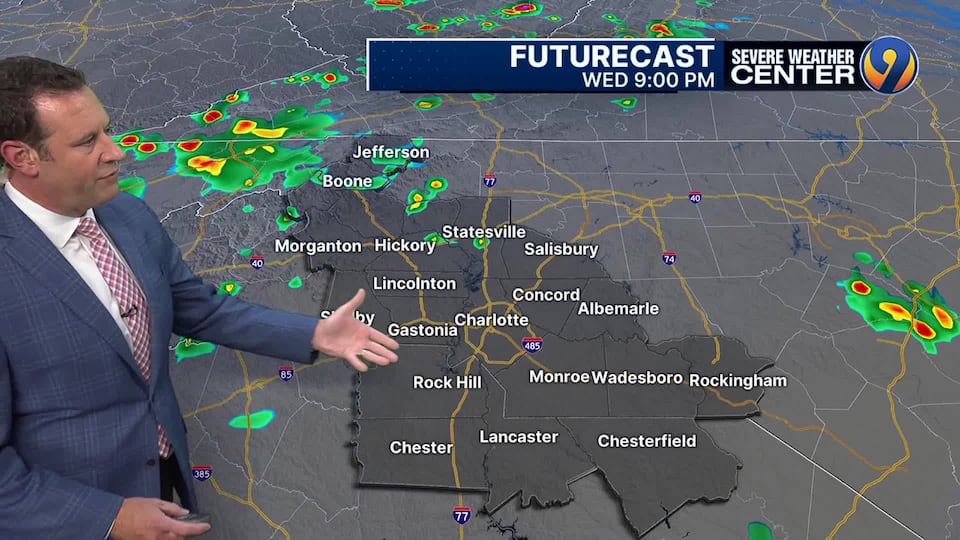 Wednesday afternoon's forecast with Meteorologist Keith Monday