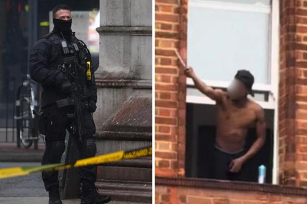 Suspect on run after 15-hour armed police standoff with knifeman in ...