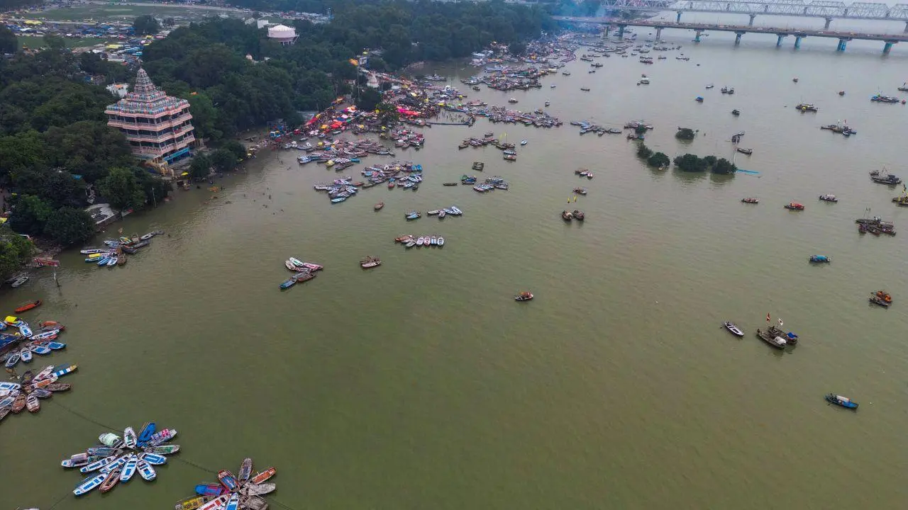 IN PHOTOS IMD issues yellow alert as Ganga rises in Prayagraj
