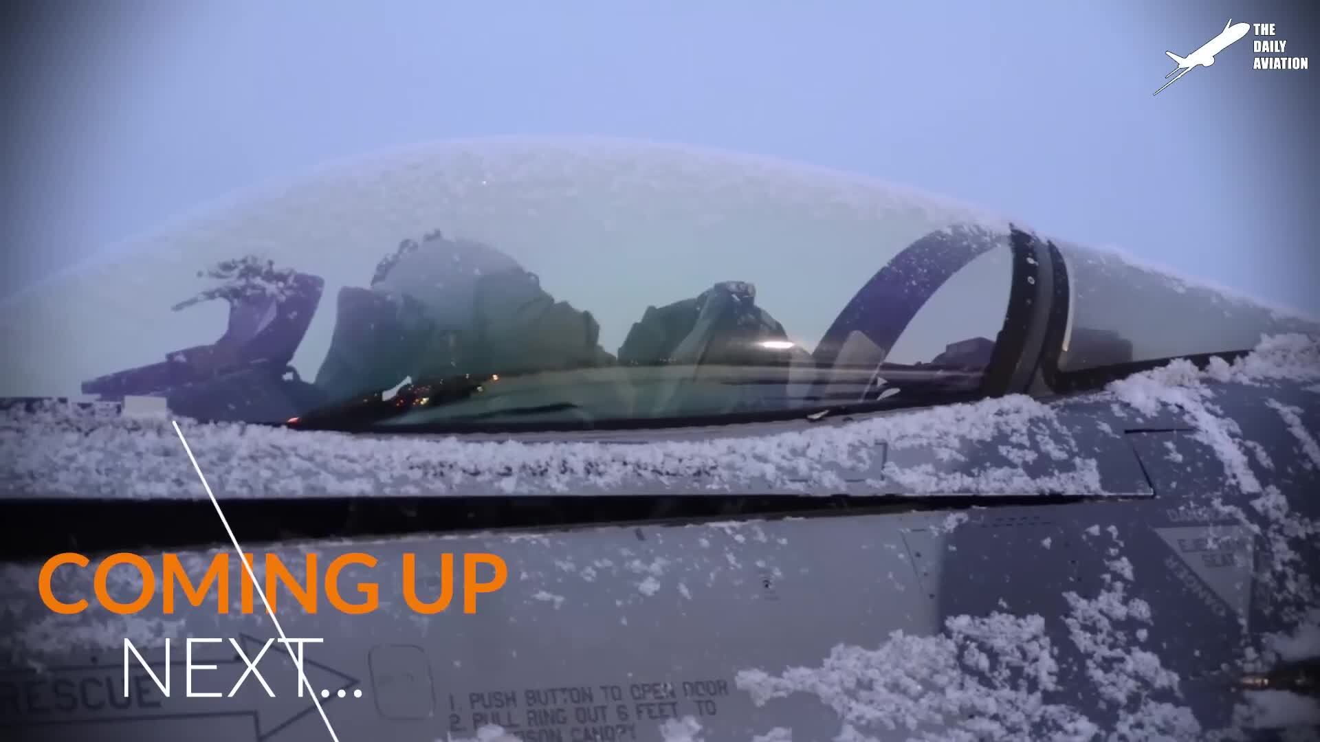 Operating the US F-16 fighter jet in extremely cold temperatures