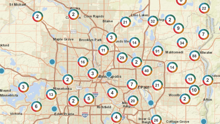 More than 6,000 Twin Cities homes still without power 36 hours after storm