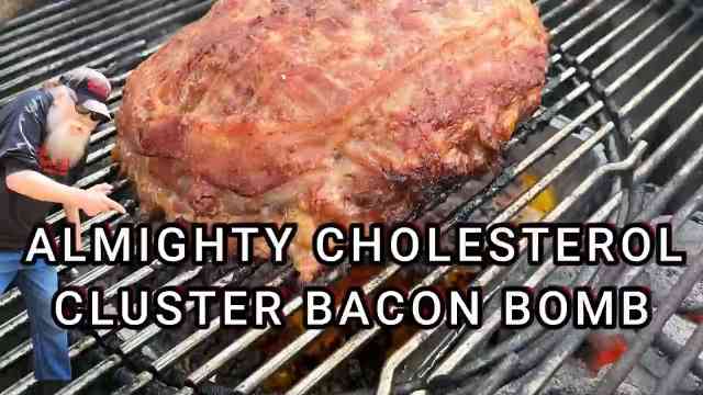 Almighty Cholesterol Cluster Bacon Bomb