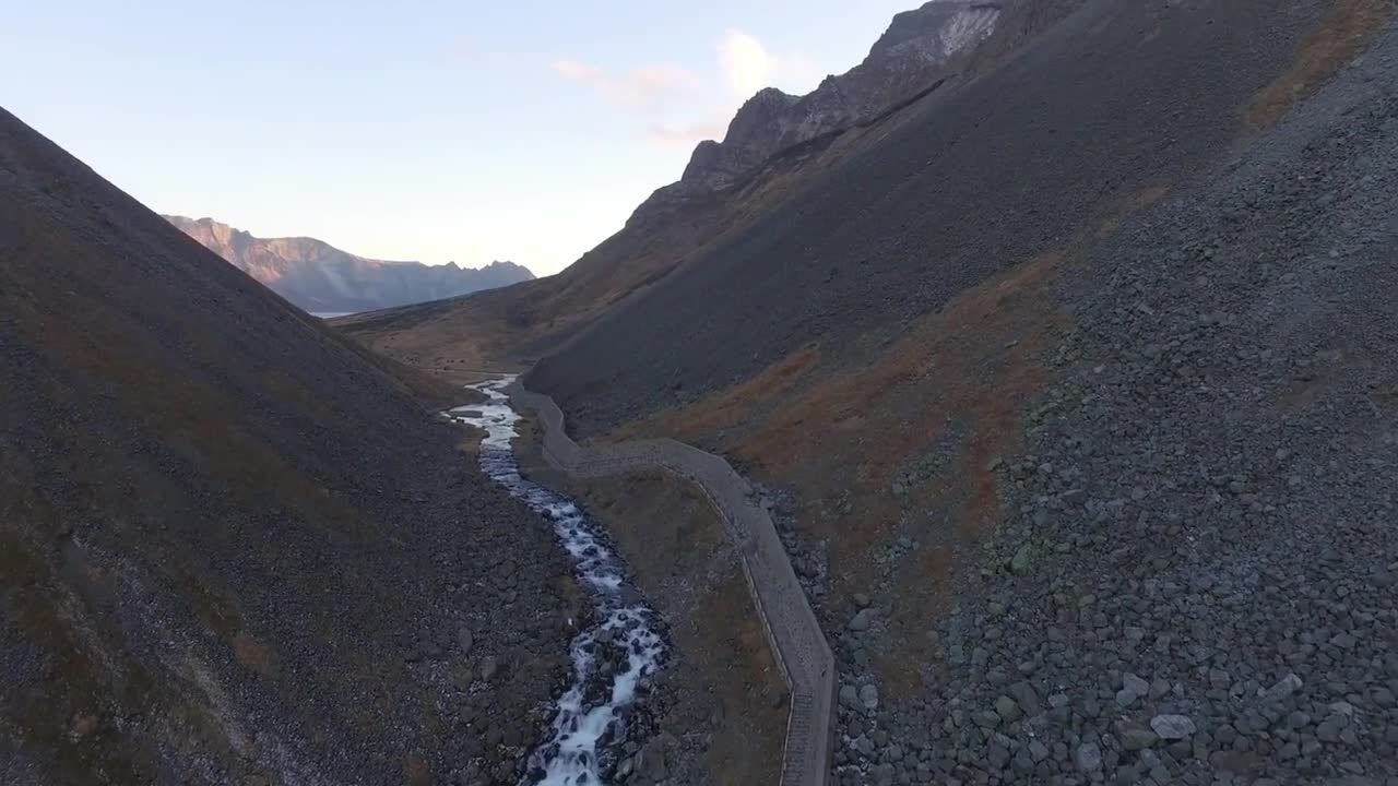 Soaring Over Baekdu Mountain: A Drone's Majestic Journey in China