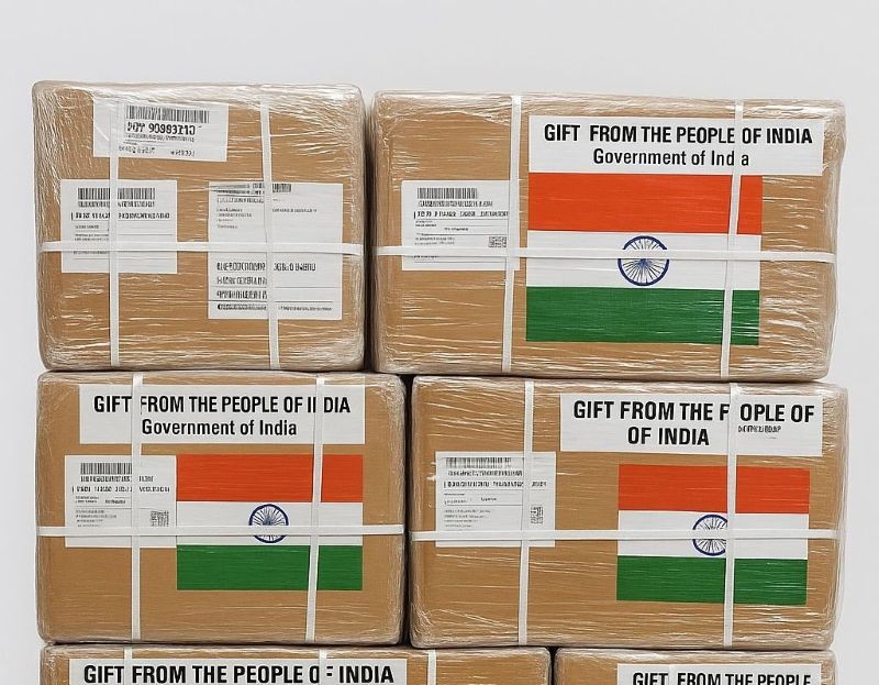 India hands over humanitarianconsignment to Syria
