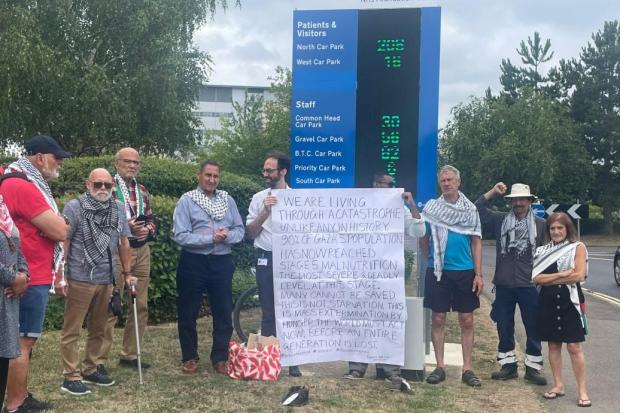 Swindon responds to protest highlighting Palestinian children's plight