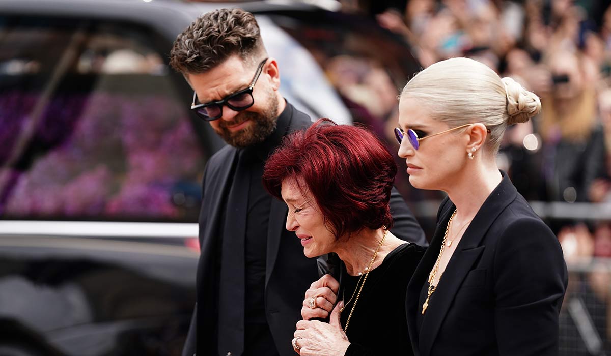Frail Sharon Osbourne leads her family in bidding farewell to Ozzy as ...
