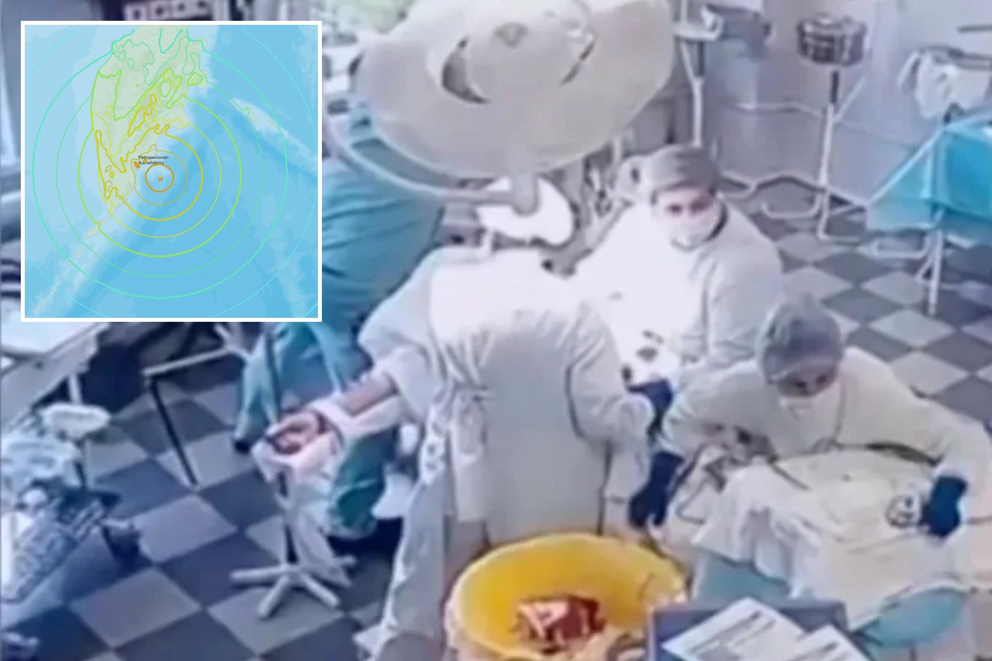 Incredible footage shows Russian doctors calmly perform surgery during ...