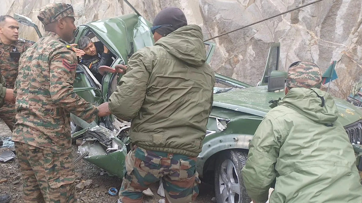 Lt Colonel, JCO killed as boulder falls on army vehicle in Ladakh