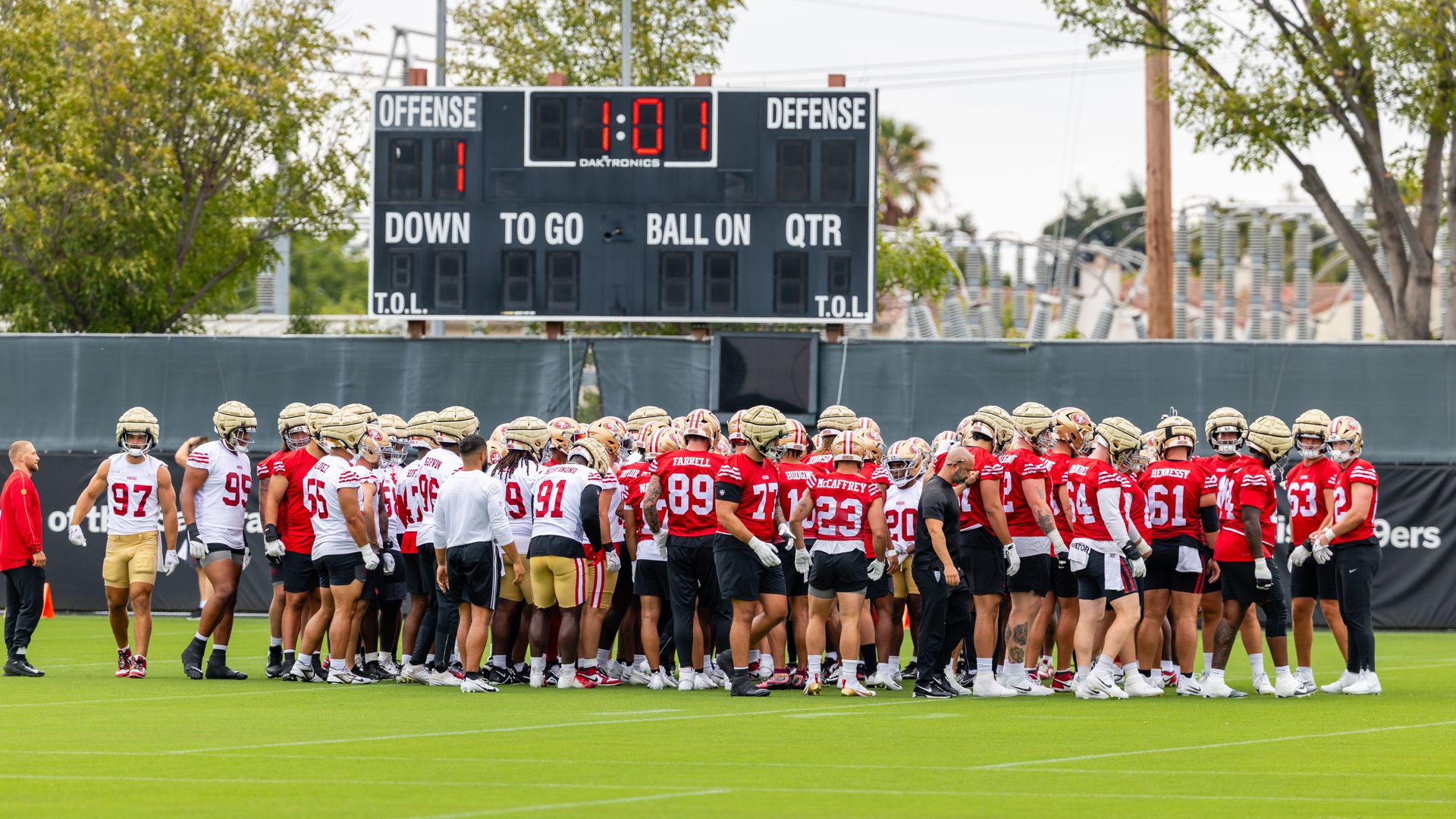 Where 3 49ers training camp battles stand at the moment