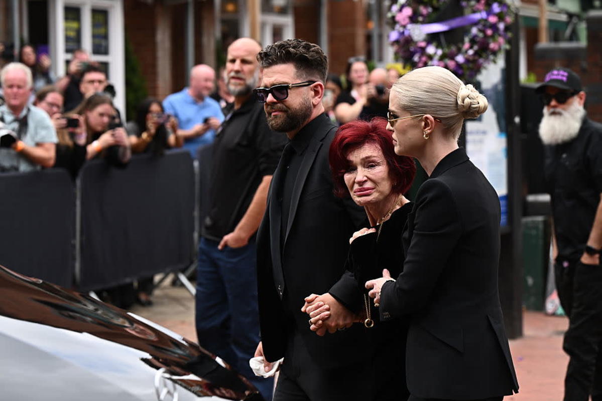 These Photos of Sharon Osbourne at Ozzy's Funeral Will Break Your Heart