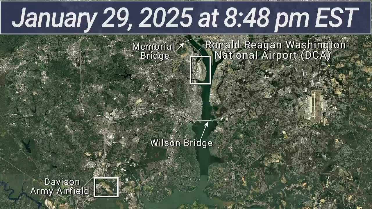 DCA crash events reconstructed in new animation from NTSB