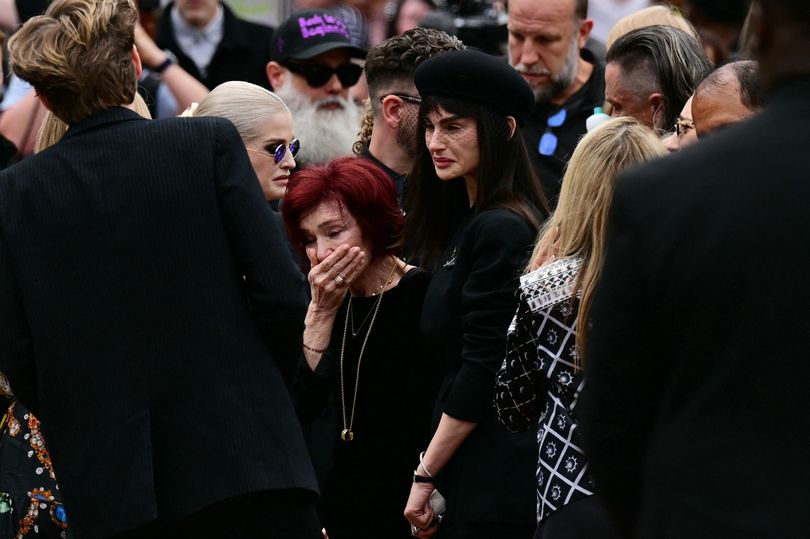 Ozzy Osbourne's casket adorned with floral tribute for final journey ...