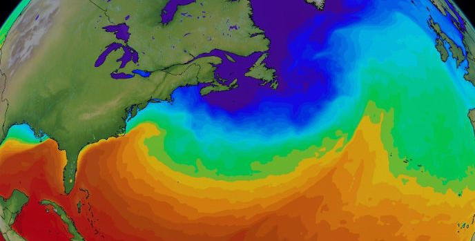What is the Gulf Stream and how does it affect UK weather?