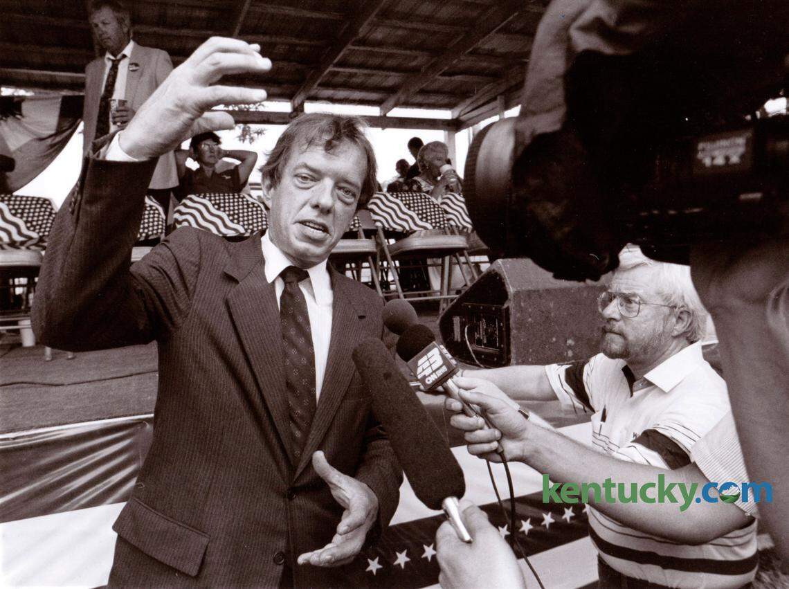 Al Gore, blood hounds, the Terminator. Photos of Fancy Farm from over ...