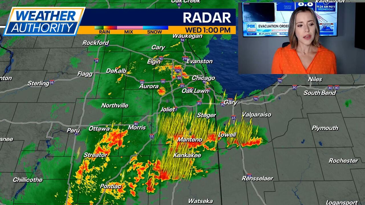 Chicago Weather: Rain, thunderstorms roll into Chicago area
