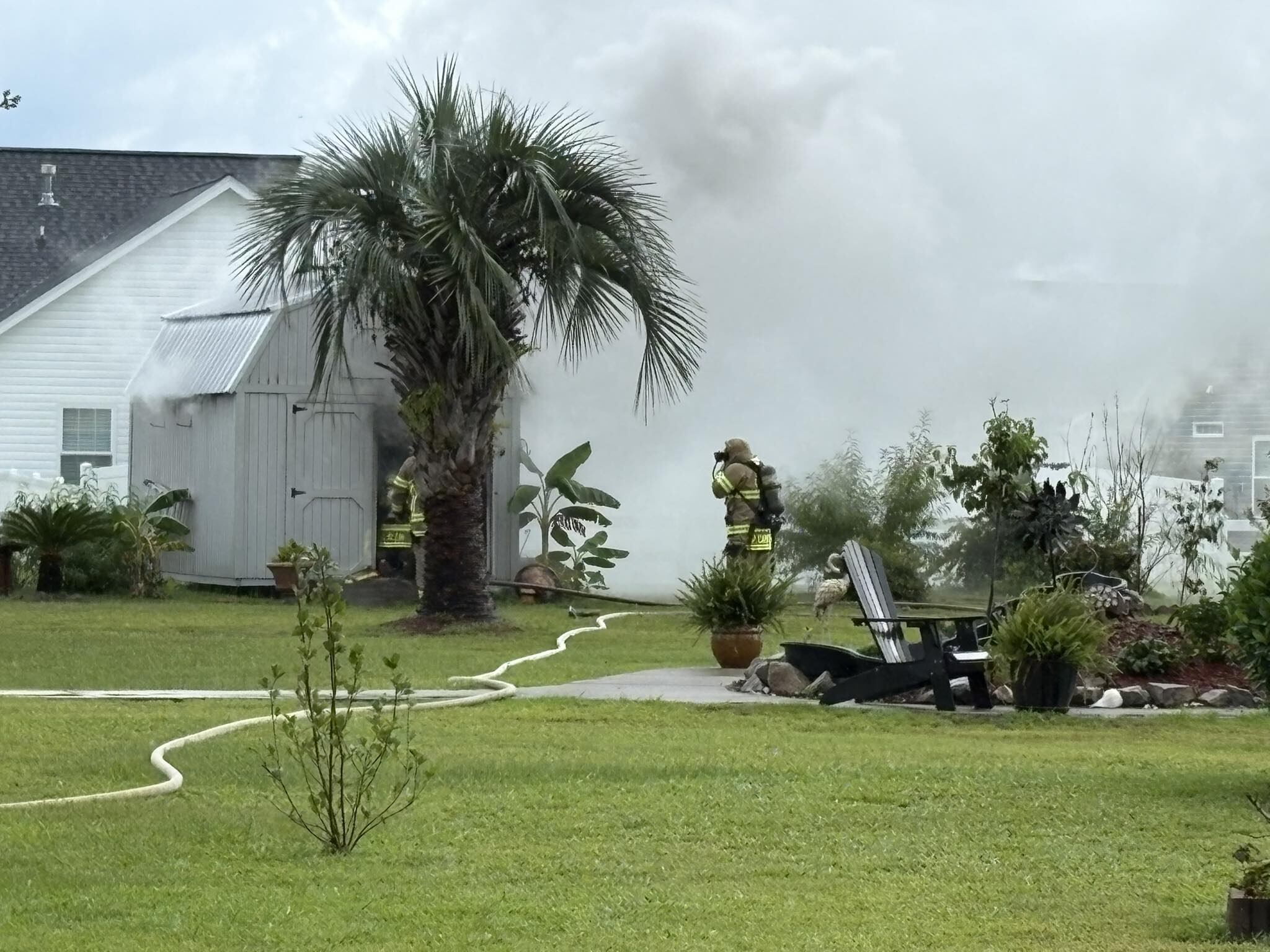 Apparent lightning strike causes structure fire in Horry County