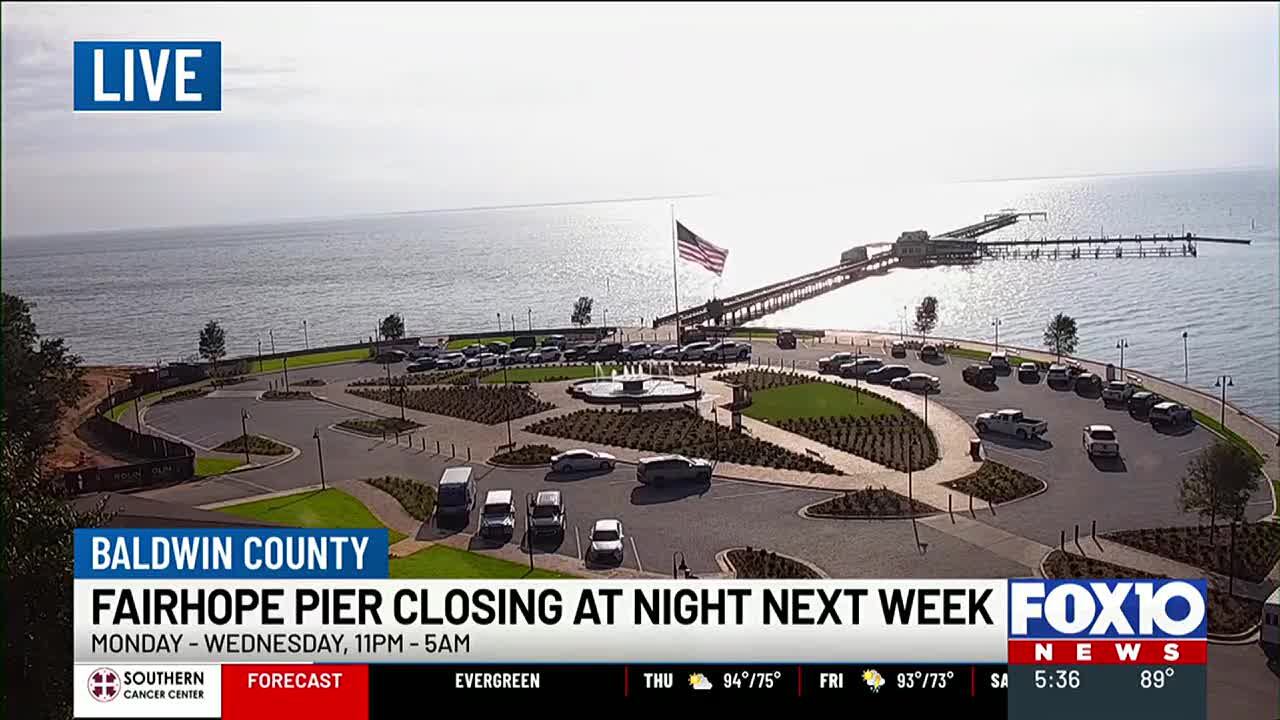 Parts of Fairhope Municipal Pier, North Beach Park to closed nightly ...