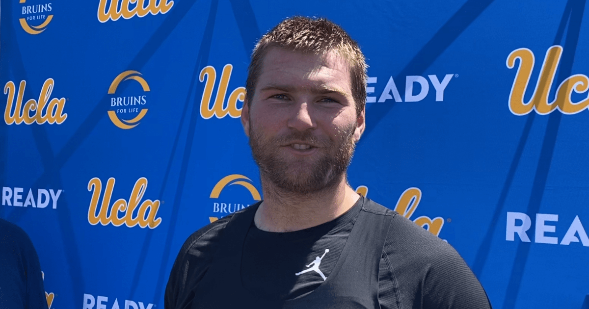 WATCH: UCLA TE Jack Pedersen talks after Day 1 of training camp