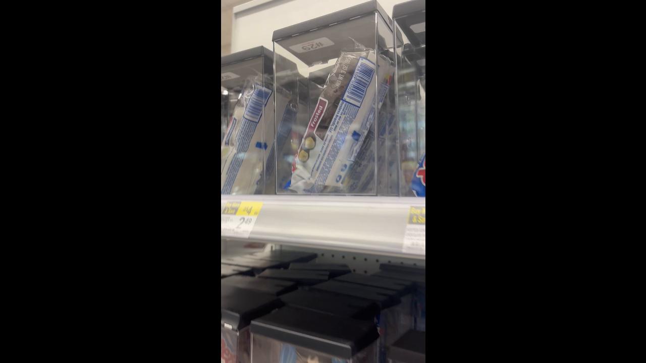 Walgreen's Snacks Locked Up