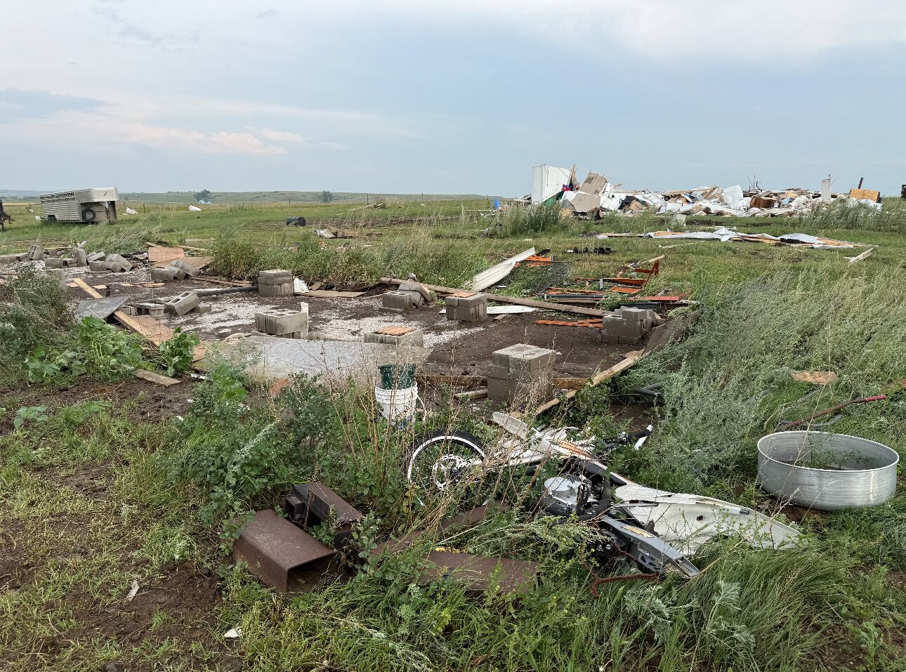 Thunderstorm damages properties on Fort Berthold Reservation