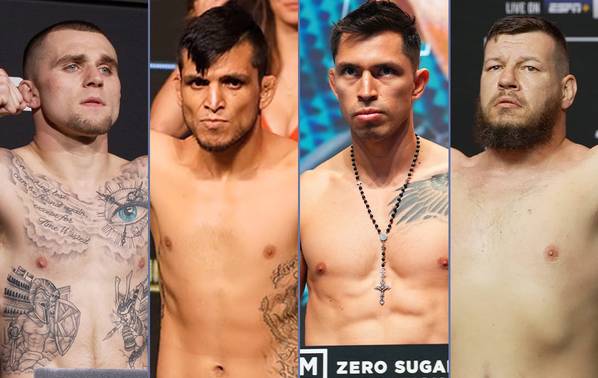 UFC veterans competing in MMA action July 30-Aug. 2