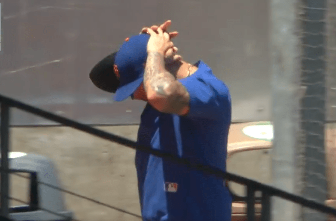 Jose Butto emotional as he learns Mets are trading him while sitting in ...