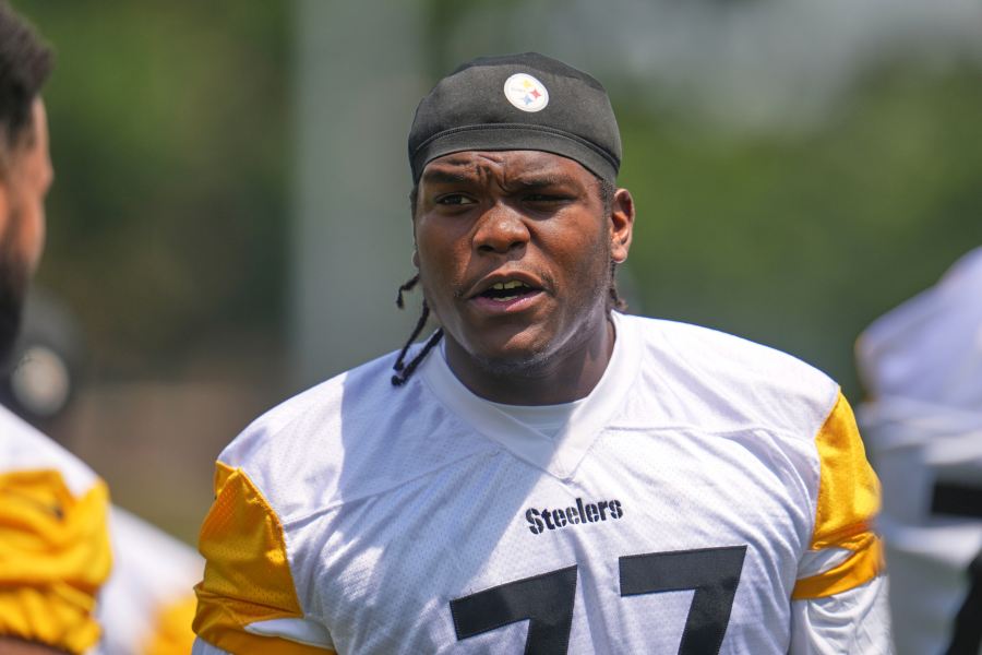 Broderick Jones returns to Steelers practice