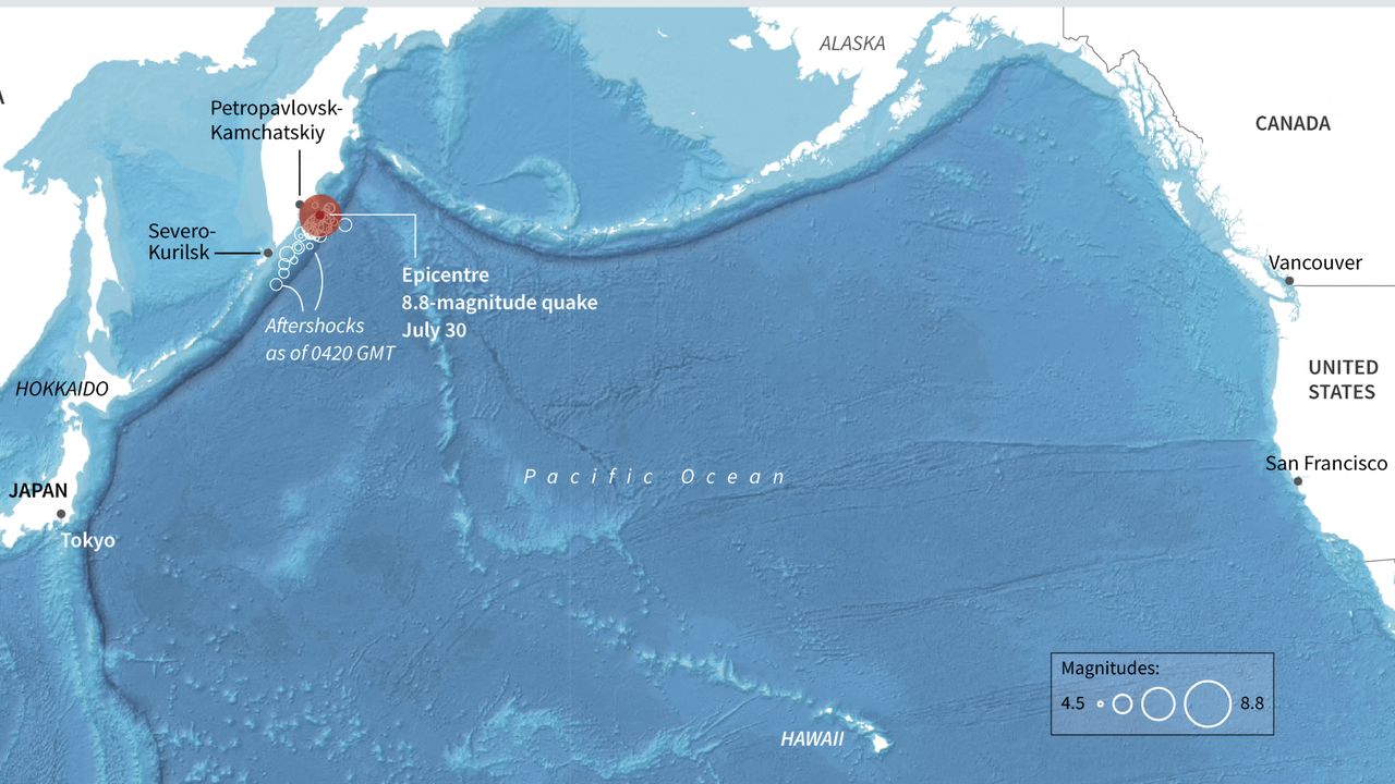 Massive earthquake sends tsunami across Pacific