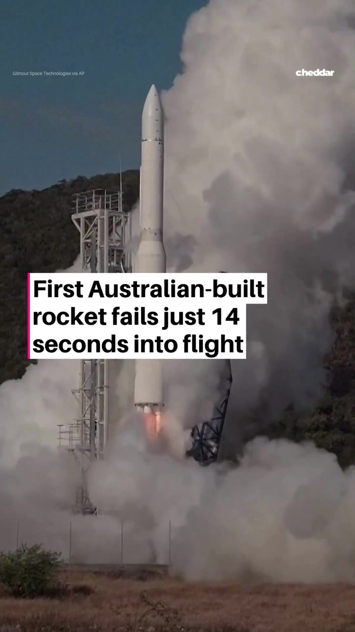 First Australian-built rocket fails just 14 seconds into flight