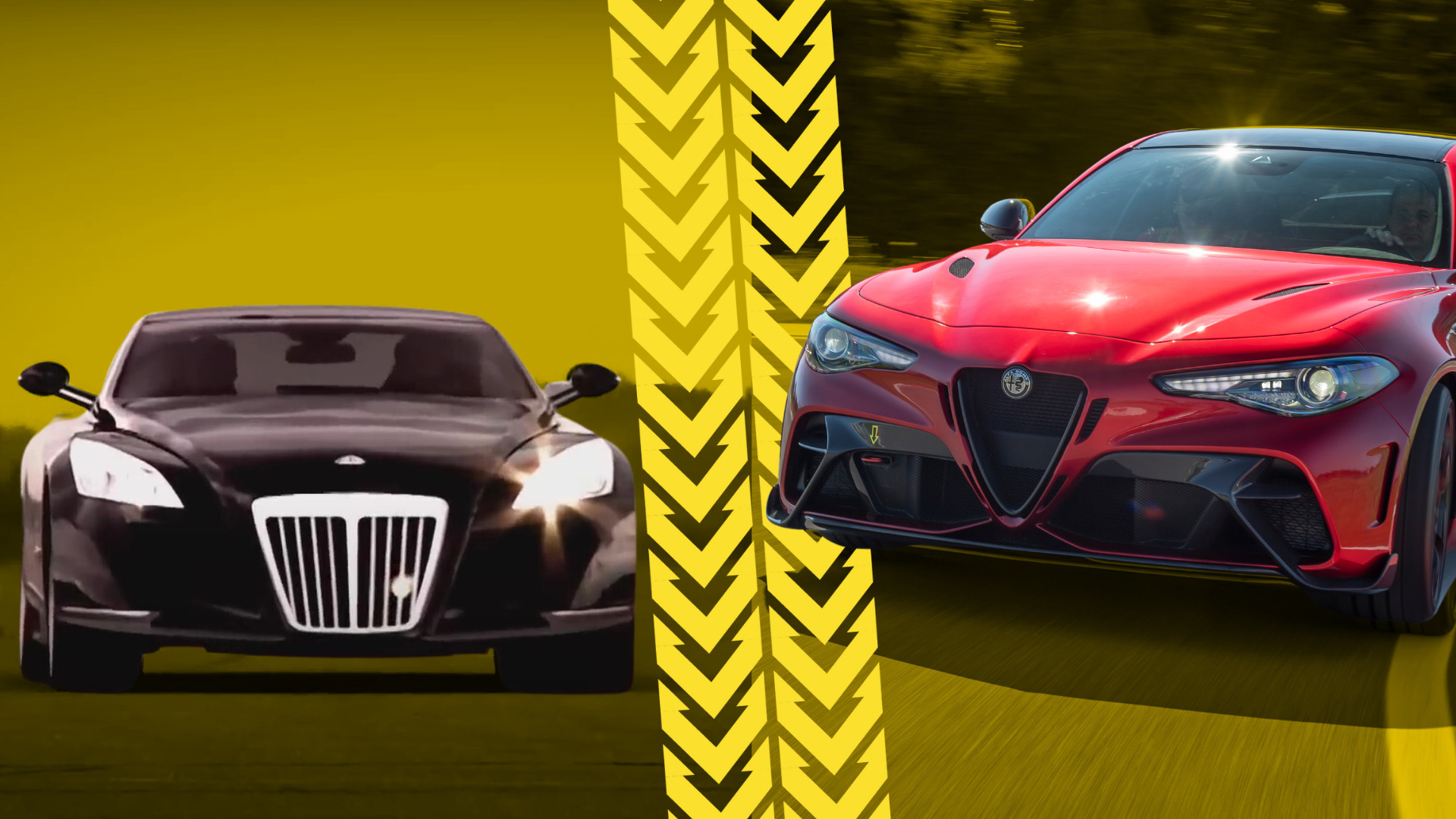 Alfa Romeo Giulia GTAm vs Maybach Exelero, a paixão encontra o prestígio