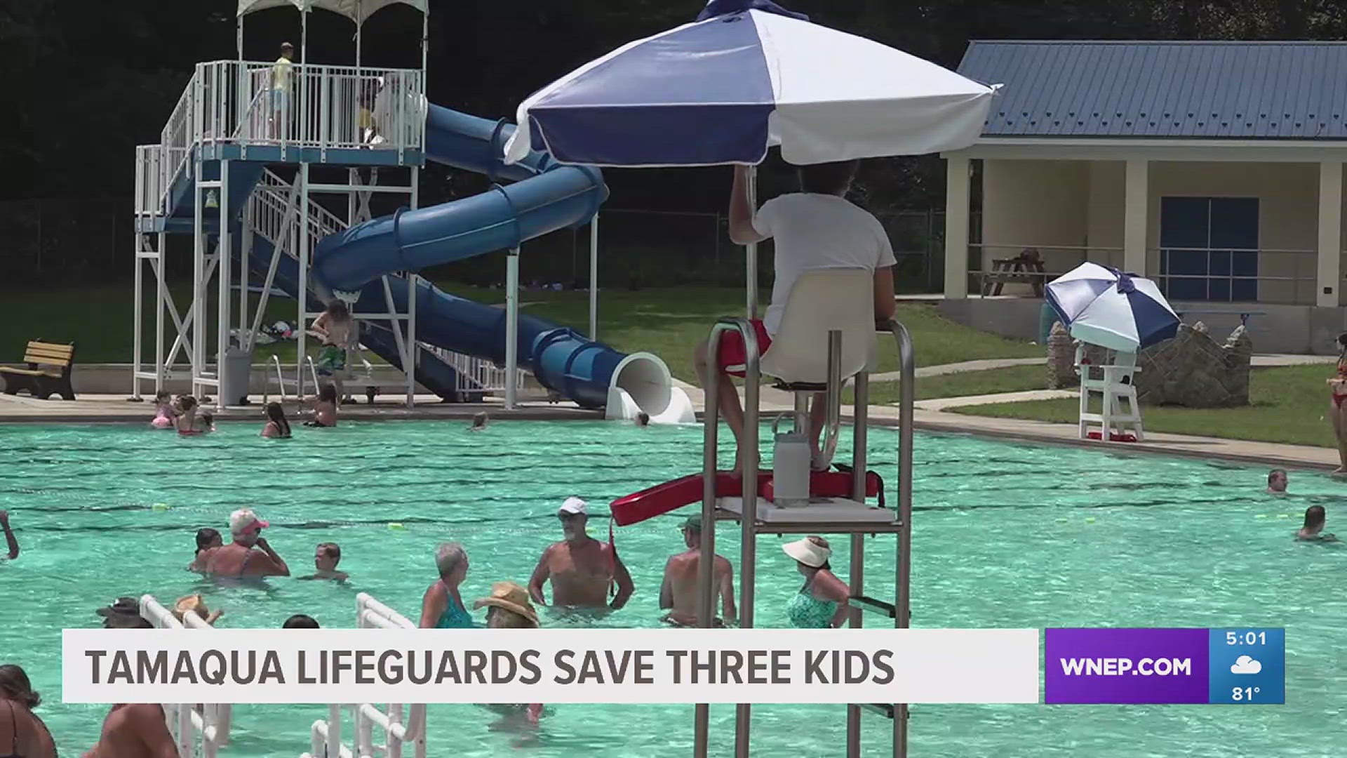 Tamaqua lifeguards save the lives of three children