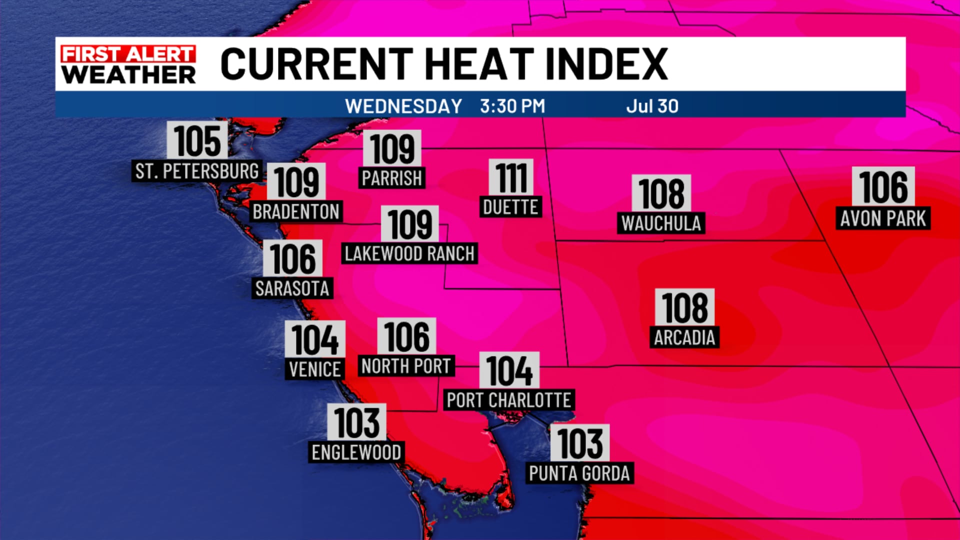 Oppressive heat finally relents