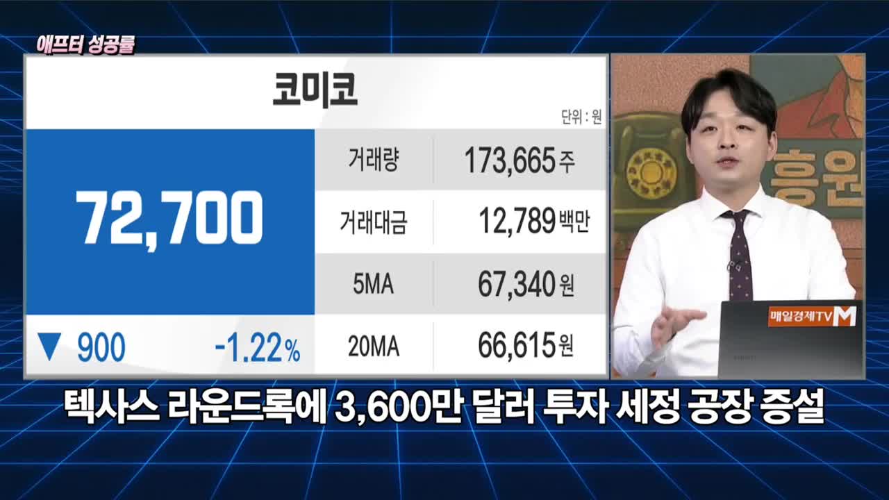 [애프터성공률] 주식남녀 / 애프터 공략주! 코미코(183300)를 공략하는 이유 / 매일경제TV