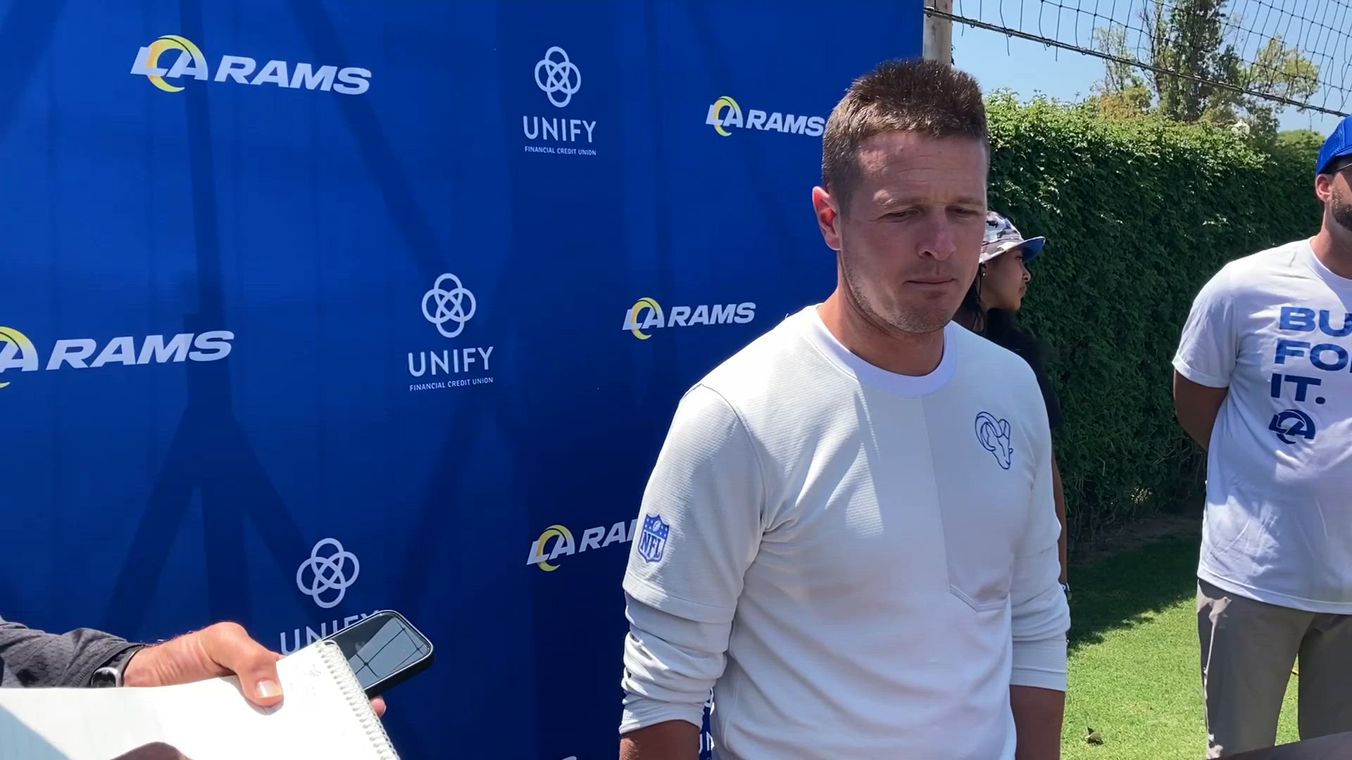 Los Angeles Rams OC Mike LaFleur on The Offensive Line, D.J. Humphries