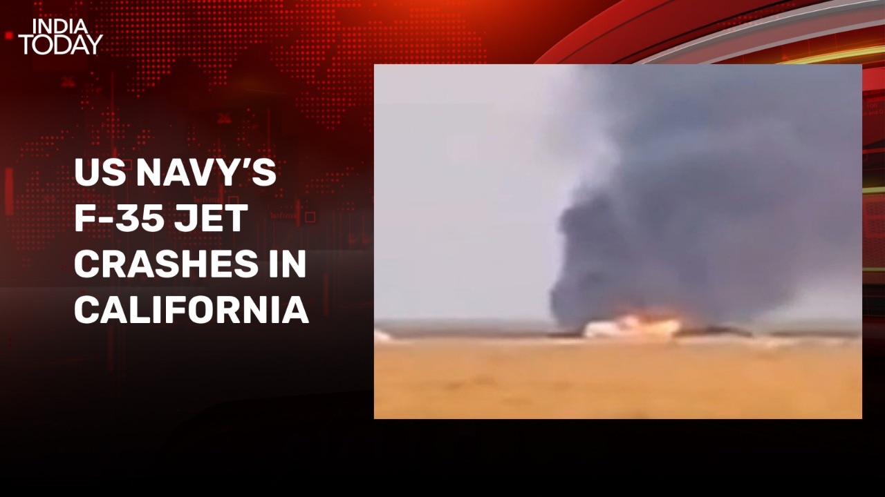 US Navy's F-35 fighter jet crashes at California naval air station