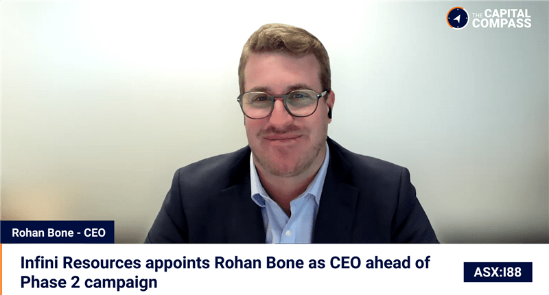 Infini Resources appoints Rohan Bone as CEO ahead of Phase 2 campaign