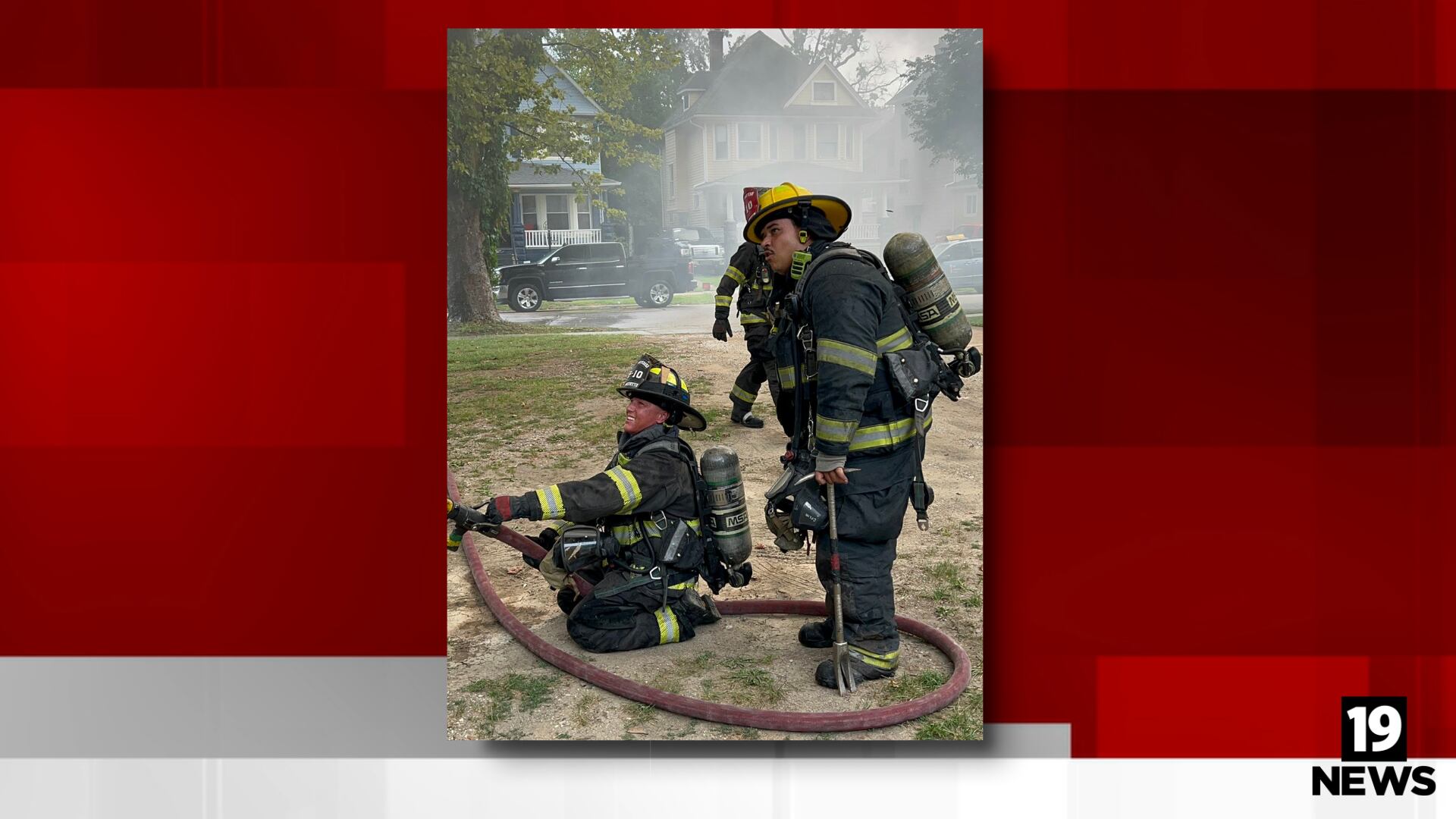 Cleveland firefighter trapped during vacant house fire