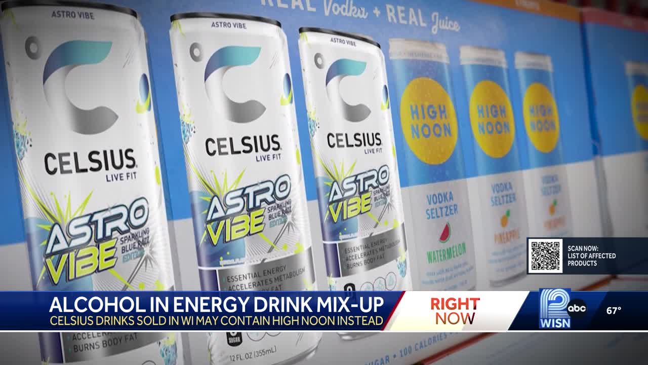 Recall issued in Wisconsin after High Noon, Celsius label mix-up