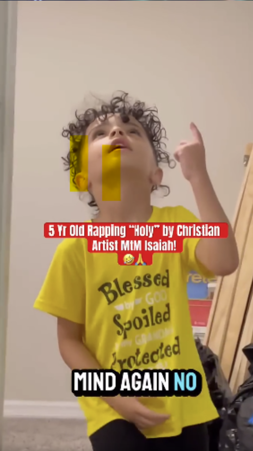 5 Yr Old Rapping “Holy” By Christian Artist Mtm Isaiah!