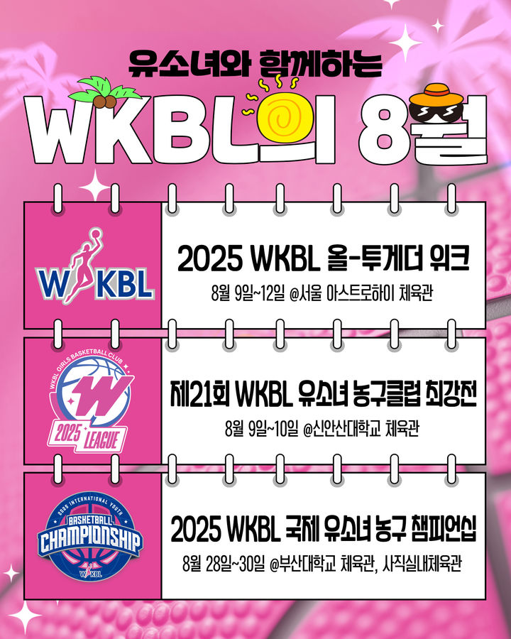 WKBL, '2025 올-투게더 위크' 등 유소녀 위한 행사 개최