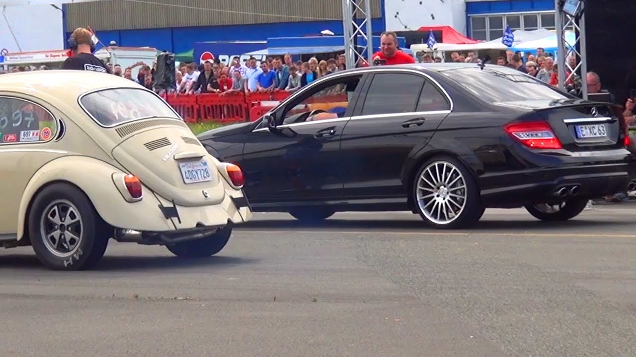 Mercedes C63 AMG Coupé vs C63 Coupé – Viertelmeile Drag Race und ...