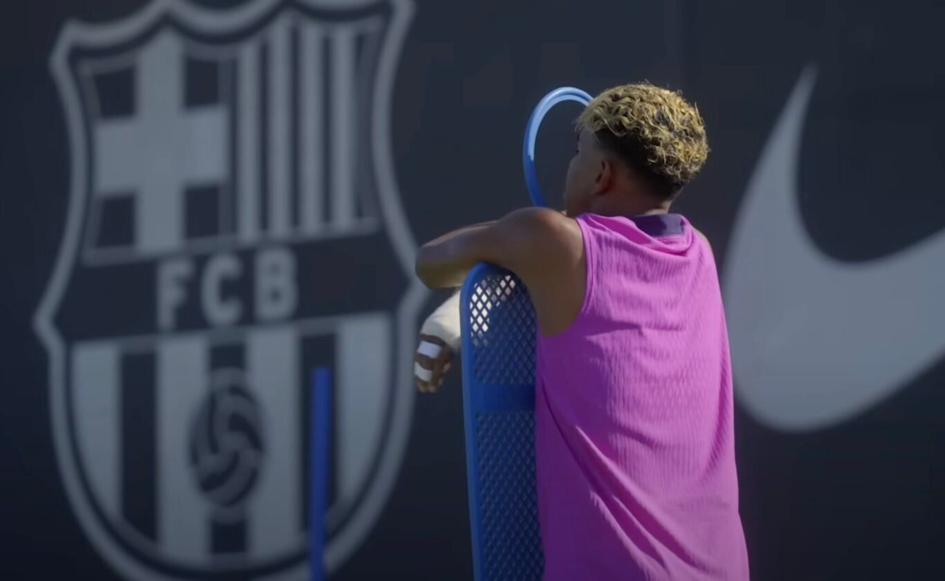 YF Juventus Wears Barcelona Jersey with a Twist… Their Logo glued on