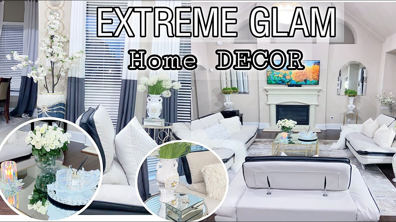 Transform Your Living Room with Extreme Glam Decor – Join Me!