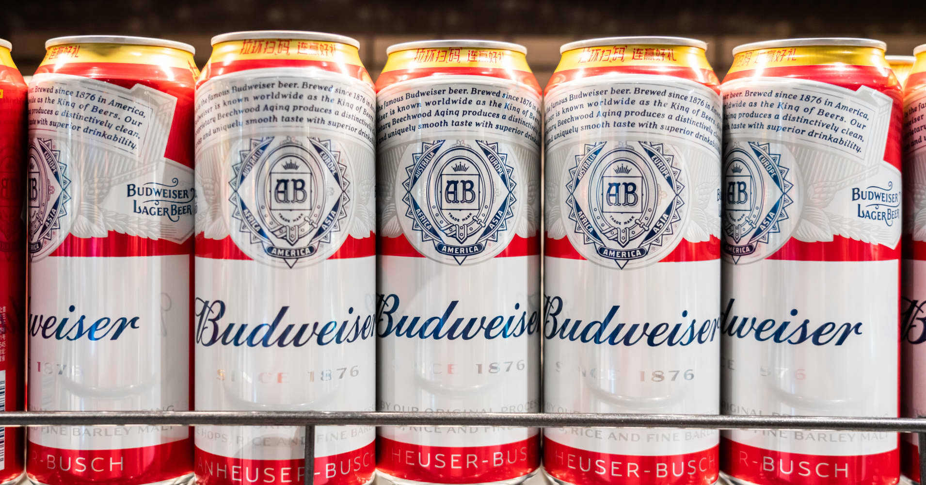 Shares of world's largest brewer AB InBev tumble 9% on declining volumes