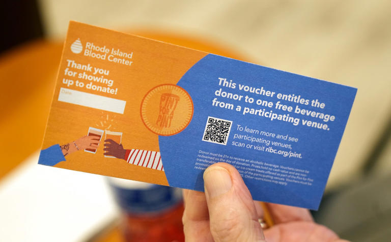 Donate blood, get beer: RI Blood Center campaign offers free pint for a ...