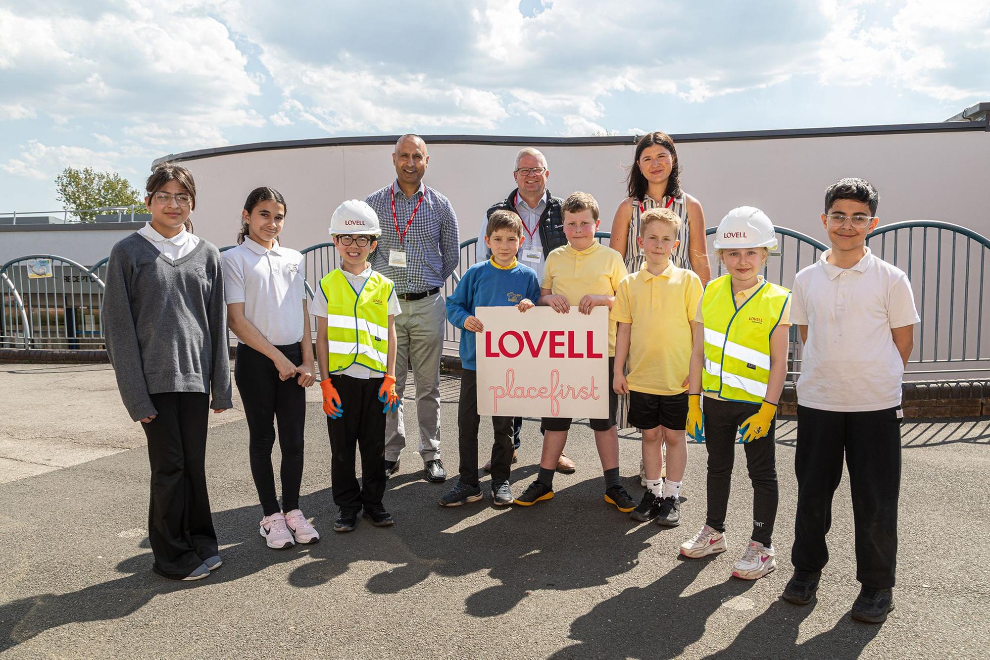 Schoolchildren design safety signs for new housing development in Newcastle