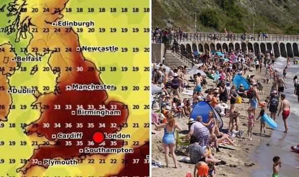 Heatwave returns as new weather maps show 3-day 36C scorcher hitting UK