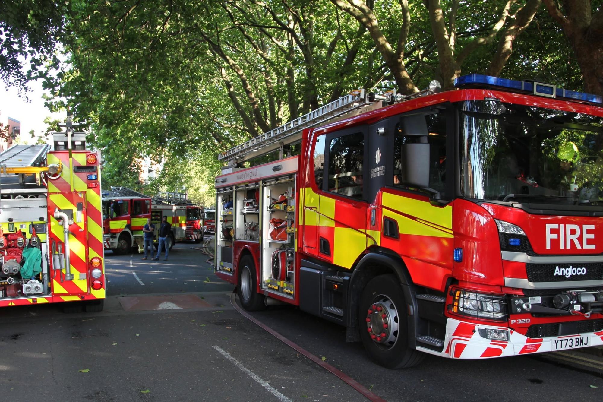 This is why lots of fire crews are at Doncaster Racecourse this morning